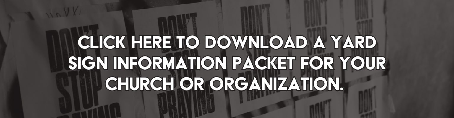 The Yard Signs – Dont Stop Praying