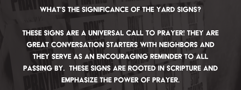 The Yard Signs – Dont Stop Praying